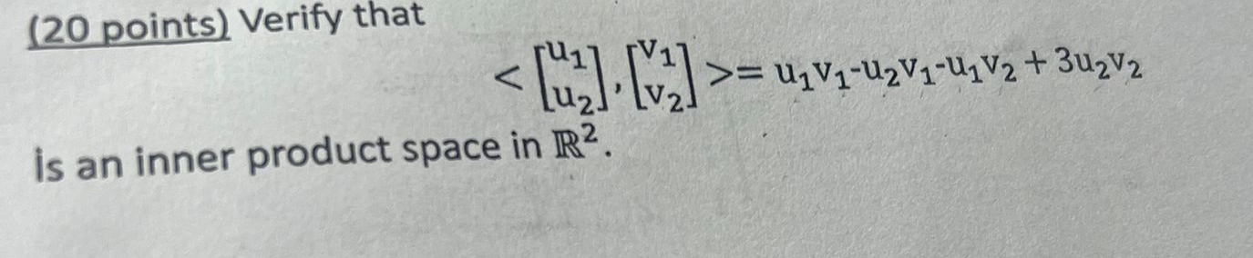 Solved (20 ﻿points) ﻿Verify | Chegg.com