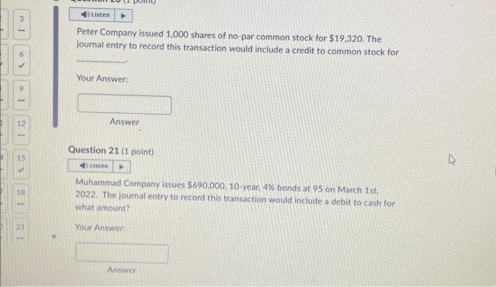 Solved Peter Company issued 1,000 shares of no-par common | Chegg.com