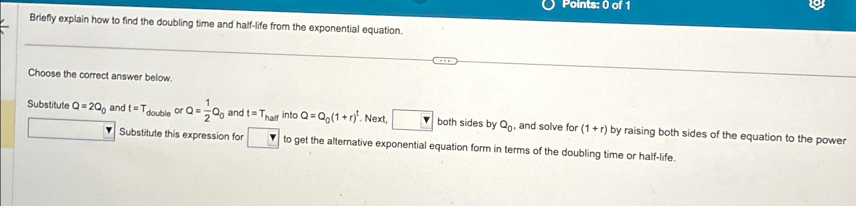 Solved Briefly explain how to find the doubling time and | Chegg.com
