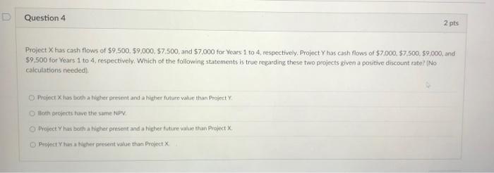 Which one of the following statements is correct? NPV | Chegg.com