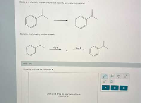 Solved Devise a synthesis to prepare the prosuct from the | Chegg.com