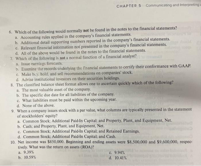 Solved 1. If average total assets increase, but net income, | Chegg.com