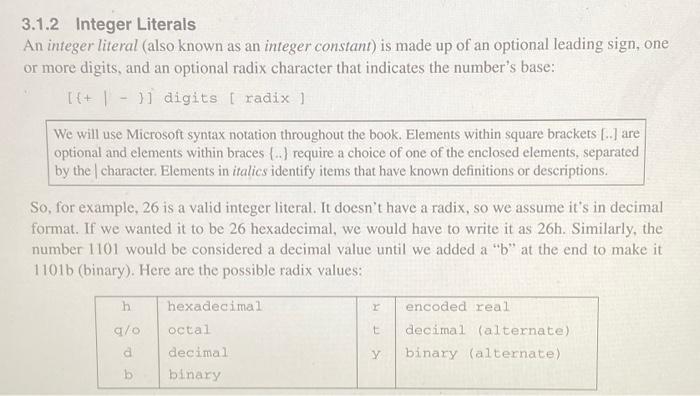 Solved Machine/Assembly LanguageCreate a single integer | Chegg.com ...