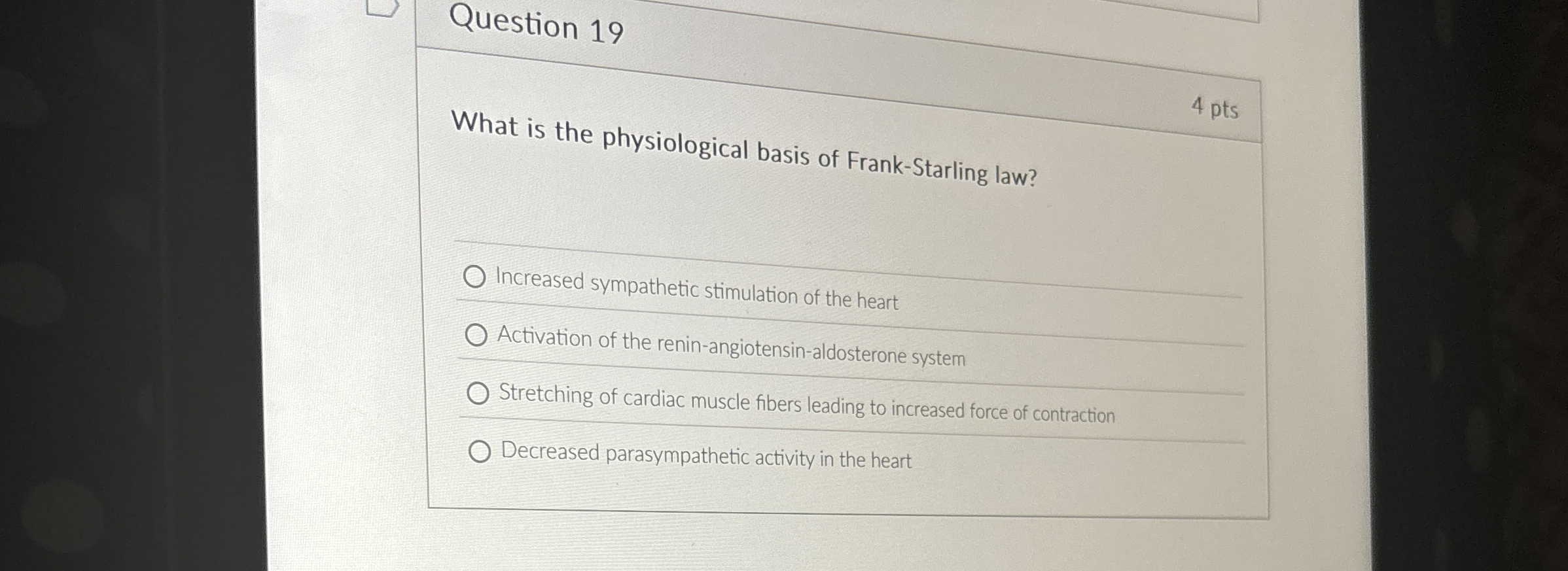 Solved Question 19What is the physiological basis of | Chegg.com