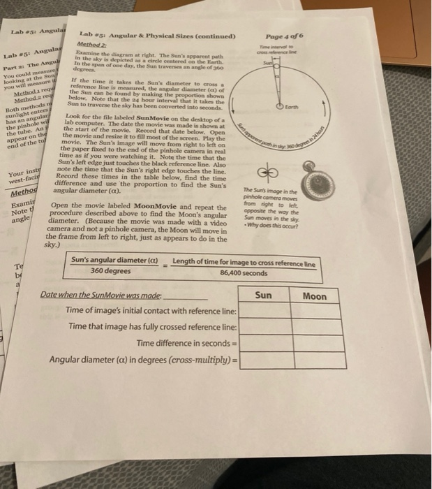 Lab.si Angulad Page 4 of 6 Lab.: Angula Part The Ang | Chegg.com