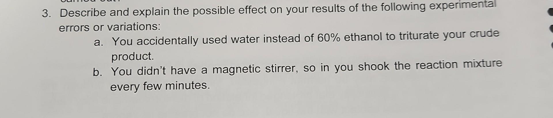 Solved Reaction. In a clean, dry, 3-mL conical vial, combine | Chegg.com