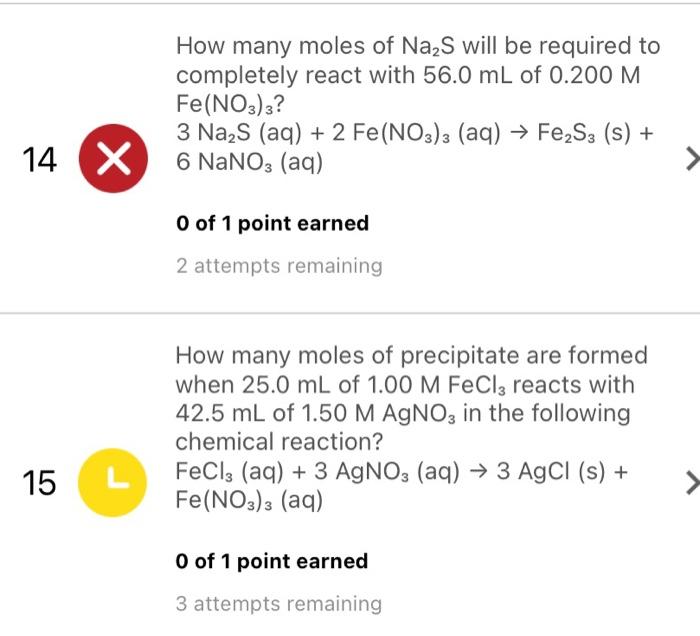 Solved How many moles of Na2S will be required to completely | Chegg.com