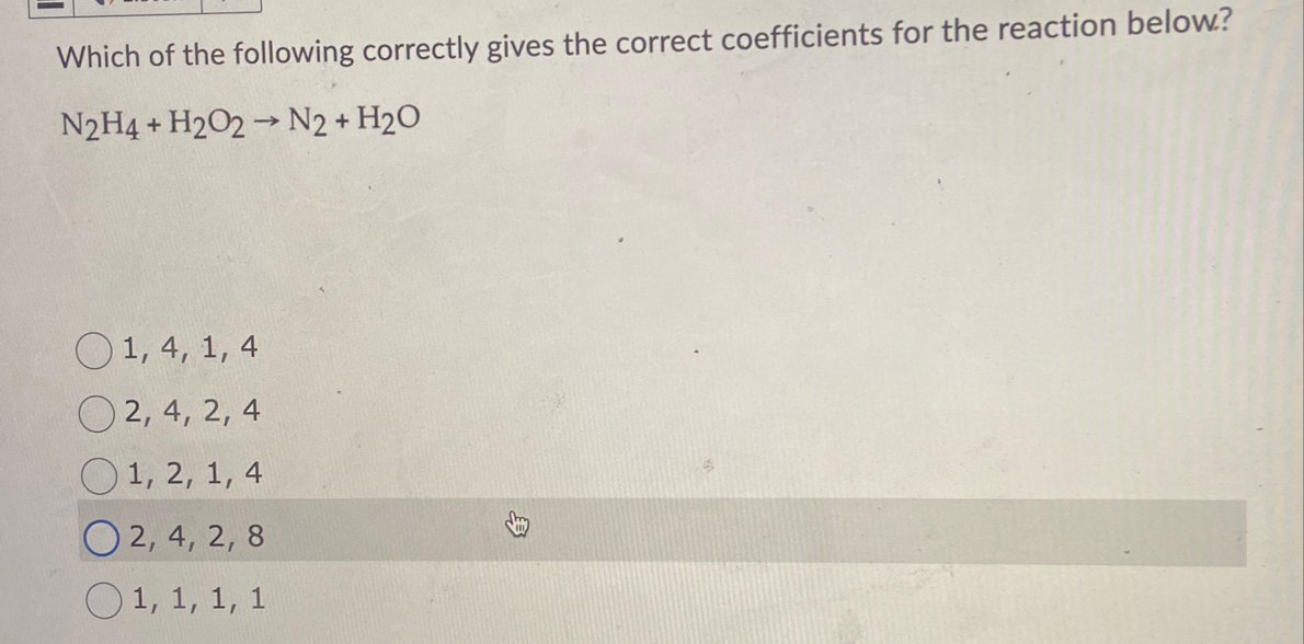 Solved Which of the following correctly gives the correct | Chegg.com