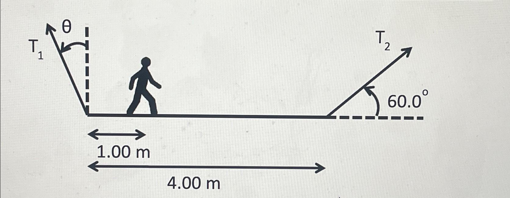 Solved The 95 ﻿kg man and the 750 ﻿N scaffold are supported | Chegg.com