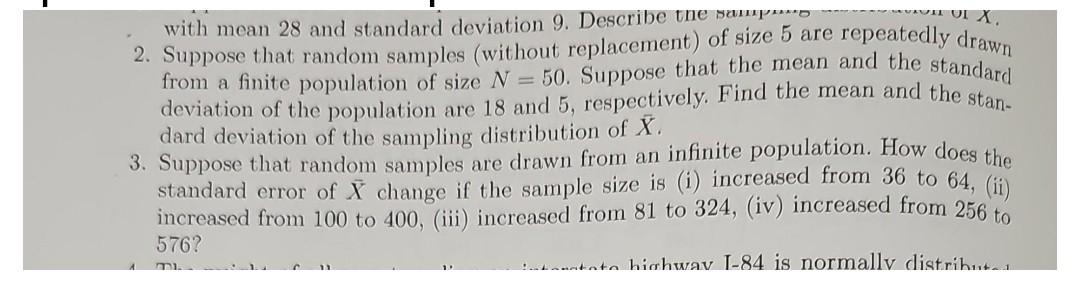 Solved with mean 28 and standard deviation 9. Describe tne | Chegg.com