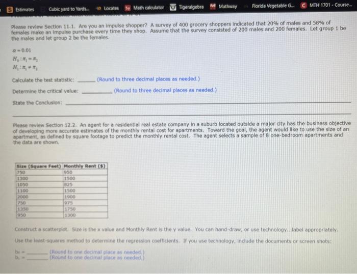 Solved Please review Section 11.1. Are you an impulse | Chegg.com