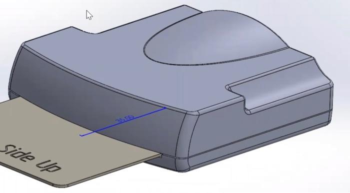 Create the following sim card reader in solidworks | Chegg.com