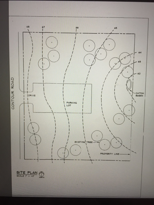 -CATOH CONTOUR ROAD SITE PLAN VIGNETTE SITE GRADING | Chegg.com