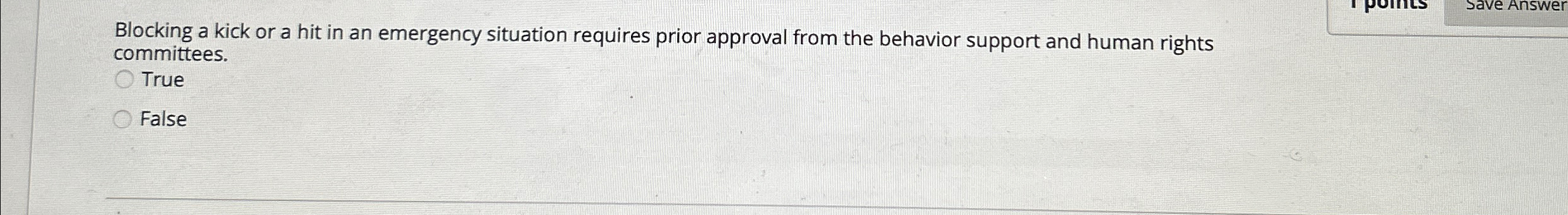Solved Blocking a kick or a hit in an emergency situation | Chegg.com
