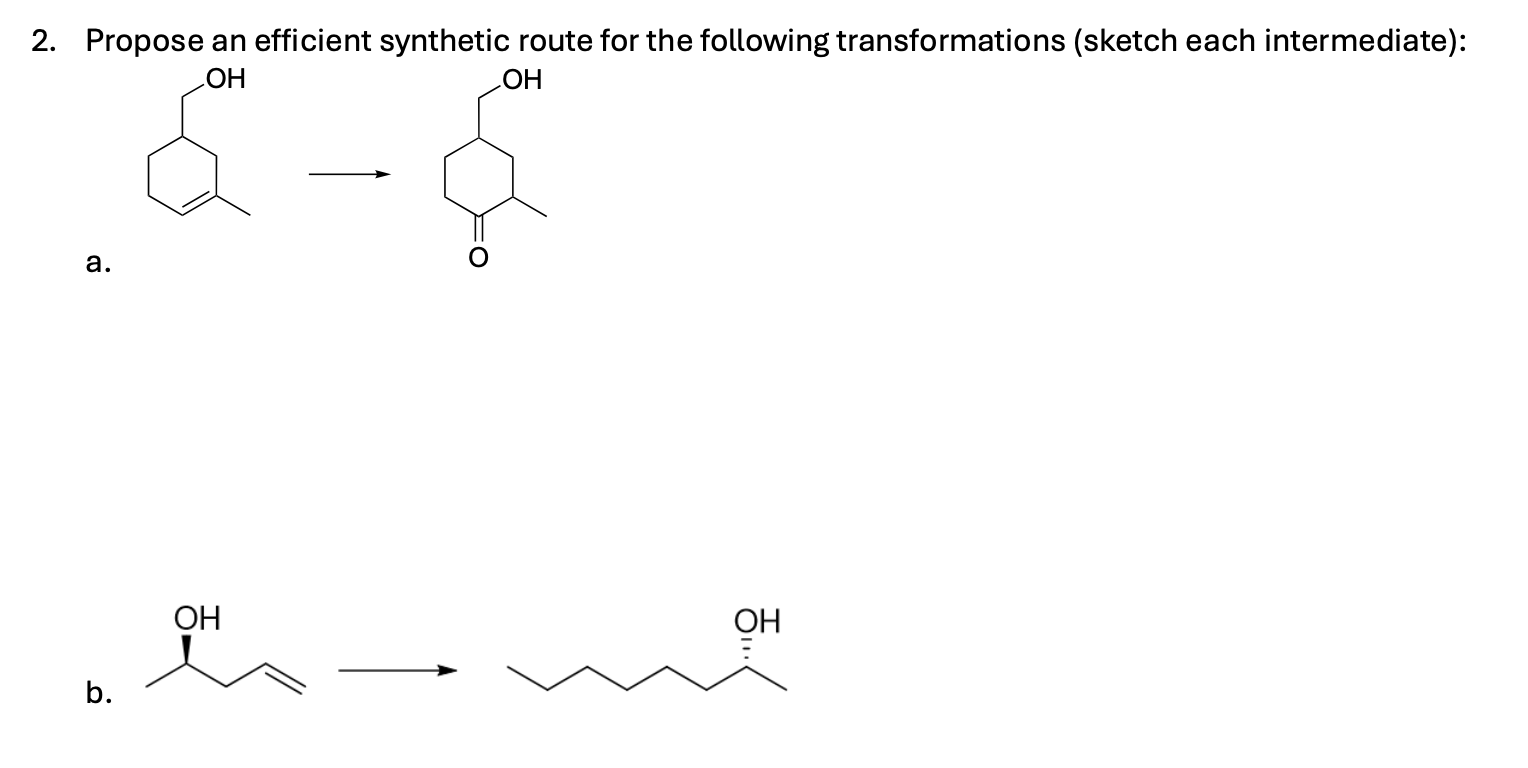Solved Propose an efficient synthetic route for the | Chegg.com
