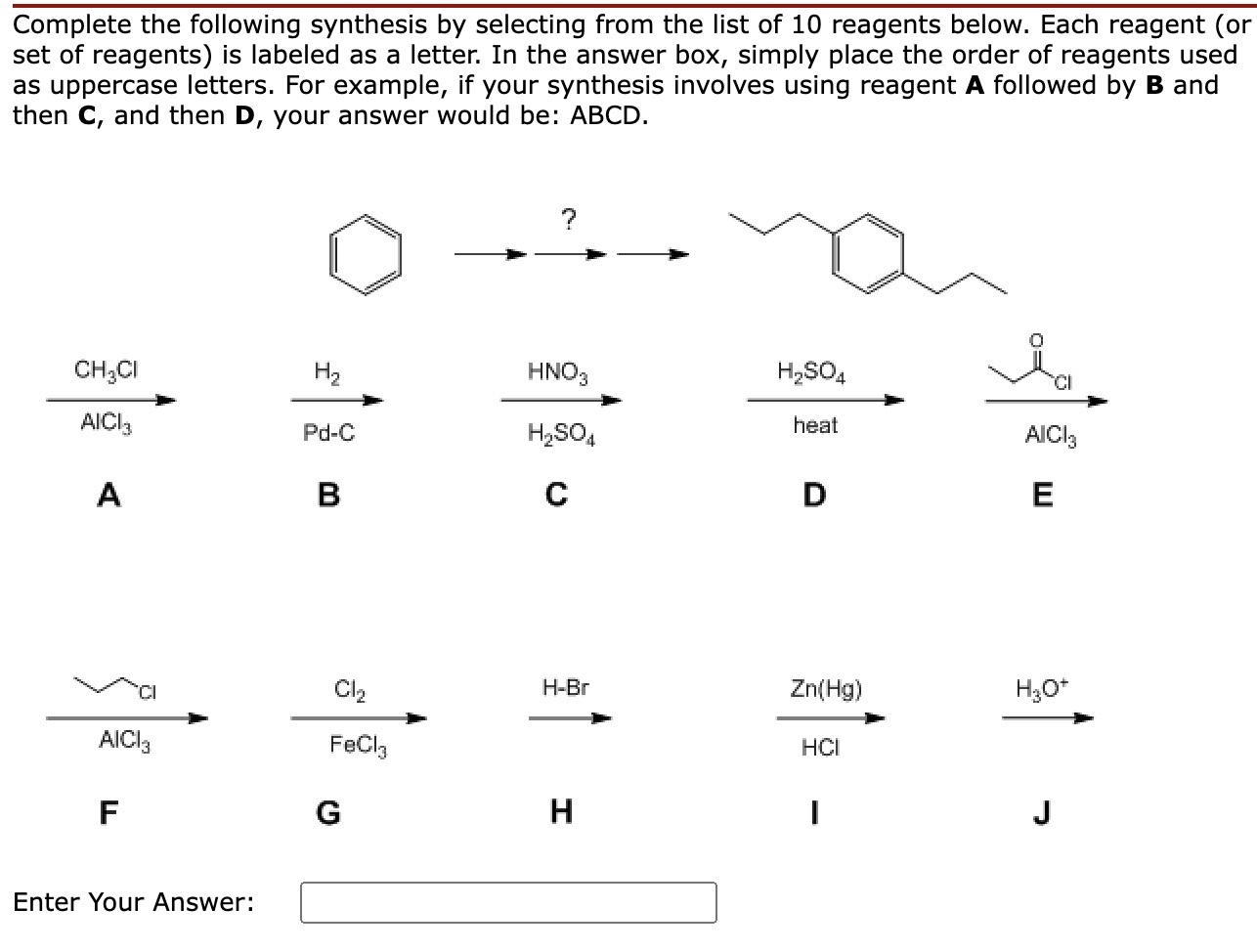 Solved Complete the following synthesis by selecting from | Chegg.com