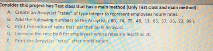 Solved Consider this project has Test class that has a main | Chegg.com