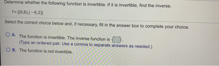 Solved Determine whether the following function is | Chegg.com