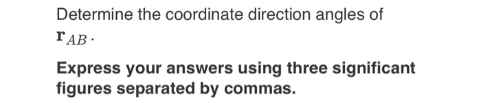 Solved Part A Express the position vector r AB in Cartesian | Chegg.com