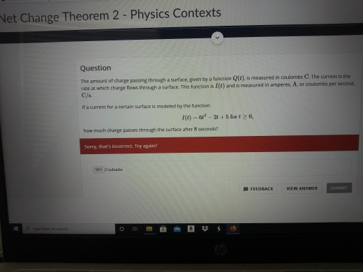 Solved Vet Change Theorem 2 - Physics Contexts Question The | Chegg.com