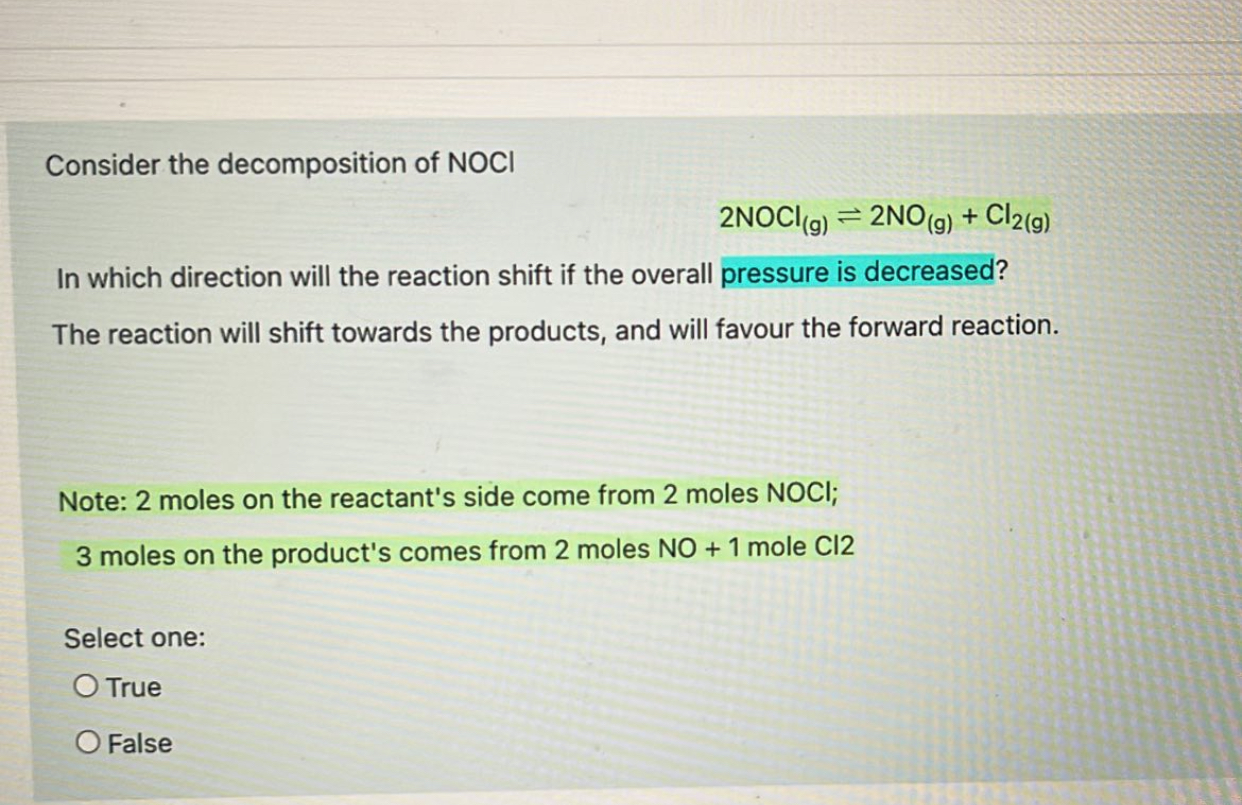 Solved Consider the decomposition of | Chegg.com
