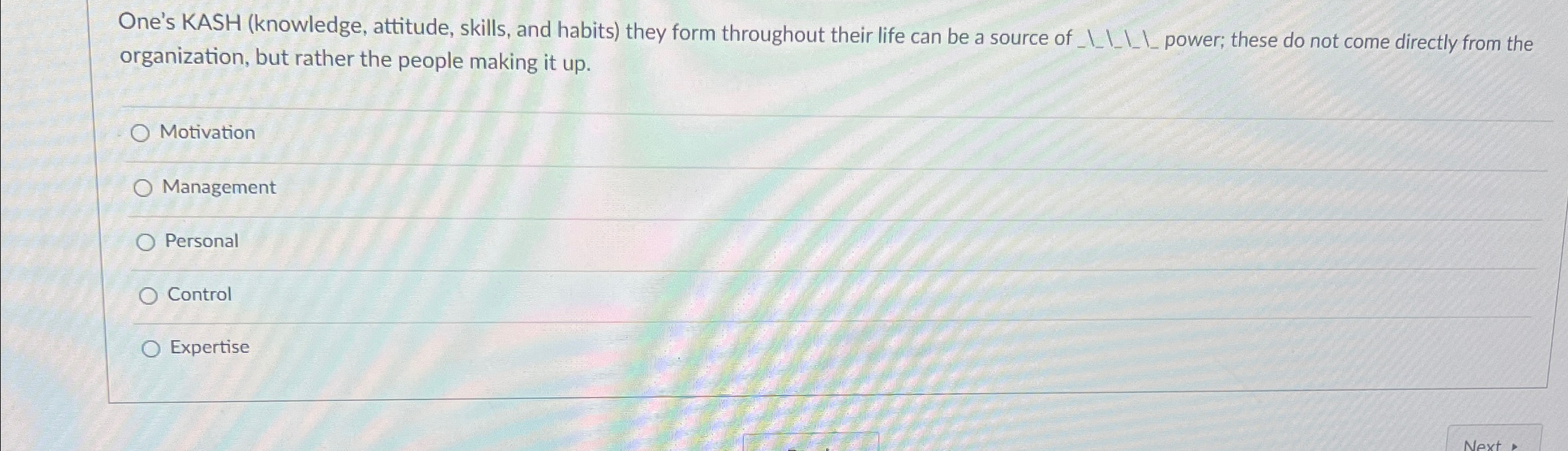 Solved One's KASH (knowledge, ﻿attitude, skills, and habits) | Chegg.com