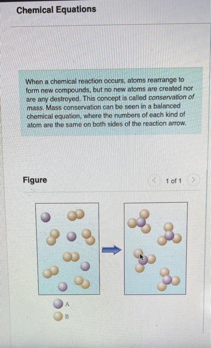 Solved The figure (Figure 1) shows the reaction of element A | Chegg.com