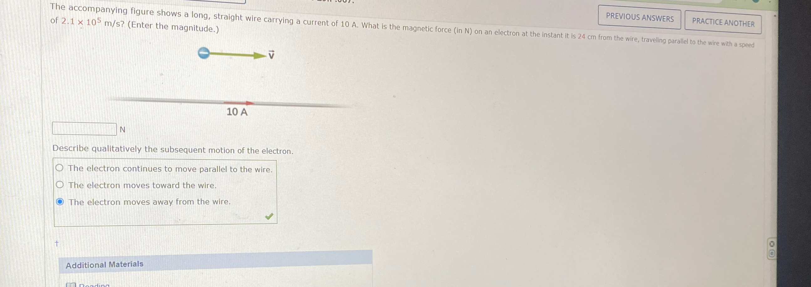 Solved The accompanying figure shows a long, straight wire | Chegg.com