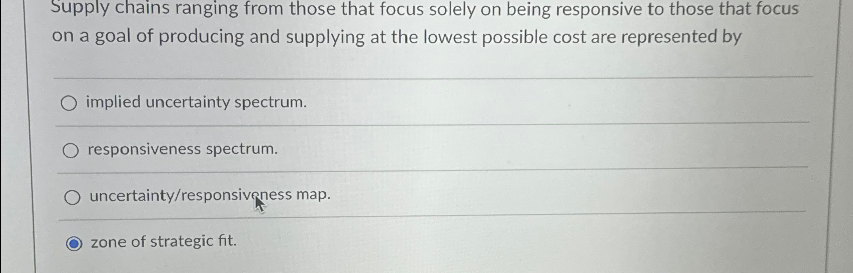 Solved Supply chains ranging from those that focus solely on | Chegg.com