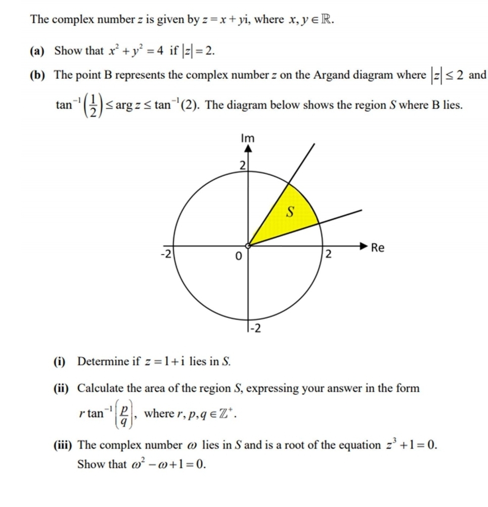 Solved The complex number z ﻿is given by z=x+yi, ﻿where | Chegg.com