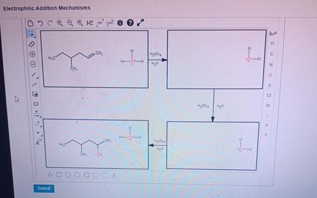 Solved Formation of alcohols from alkenes through the | Chegg.com