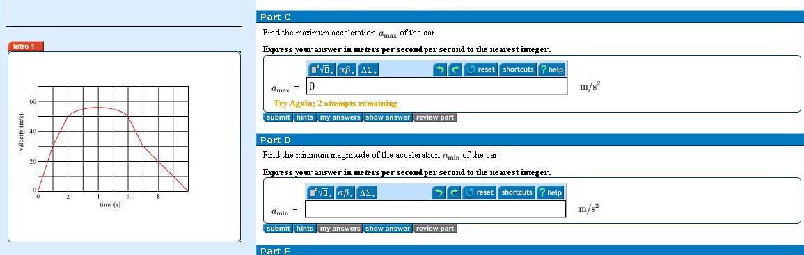 Solved Find the maximum acceleration a max of the car. | Chegg.com