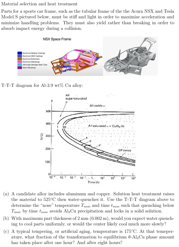 Solved DO ﻿NOT USE AI TO ﻿SOLVEMaterial selection and heat | Chegg.com