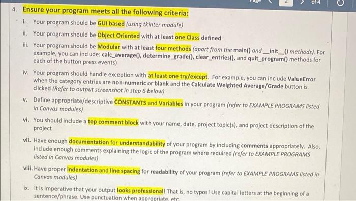 Solved 3. You will develop a GUI based Grade Calculator OOP | Chegg.com