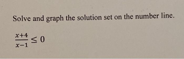 Solved Solve and graph the solution set on the number line. | Chegg.com