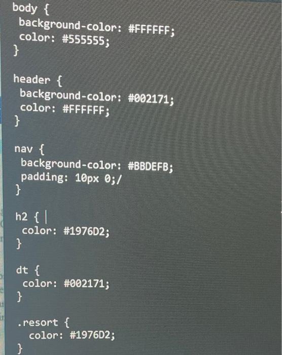 Solved i added some padding to give white space between | Chegg.com