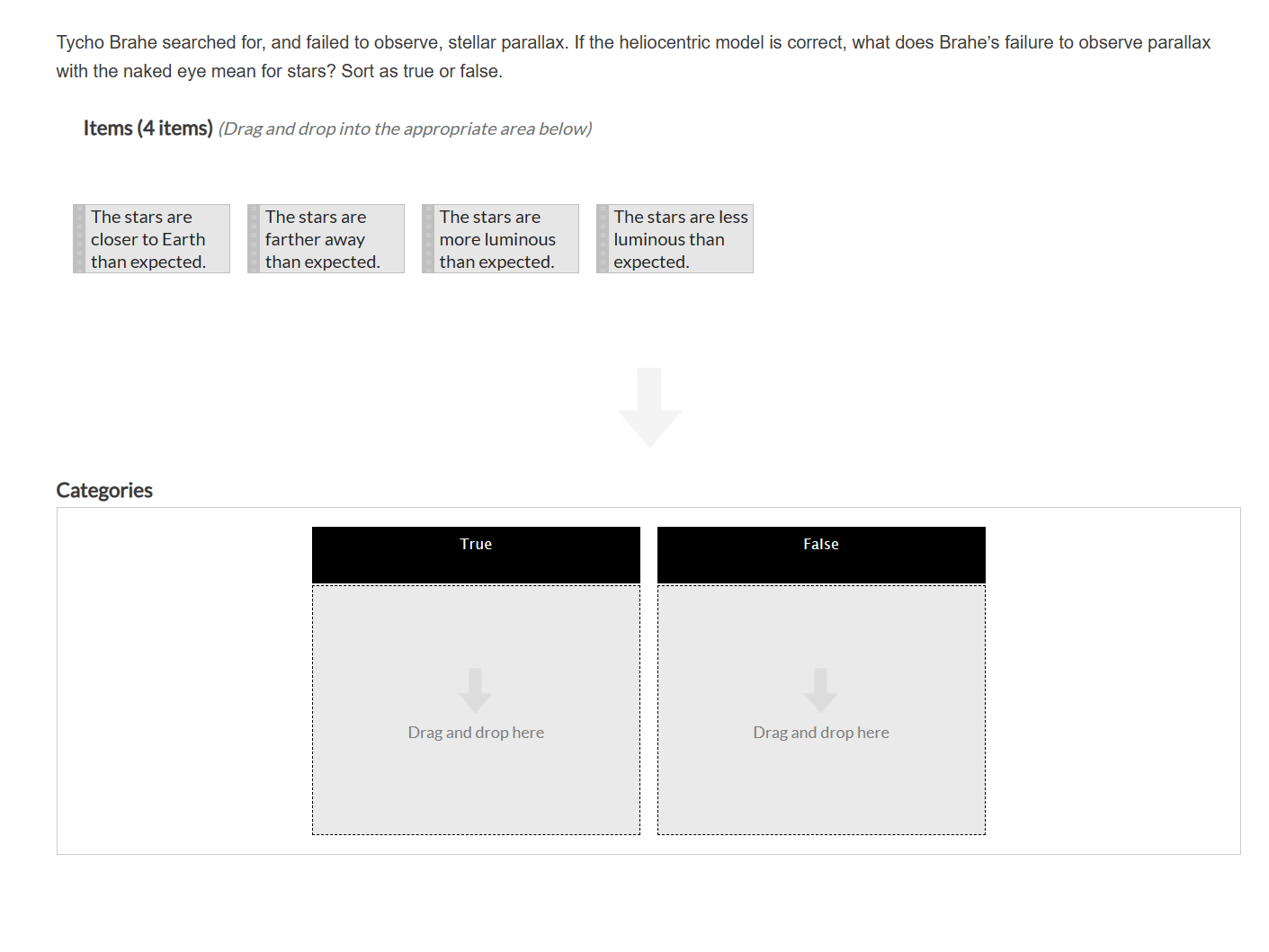 Solved Tycho Brahe searched for, and failed to observe, | Chegg.com
