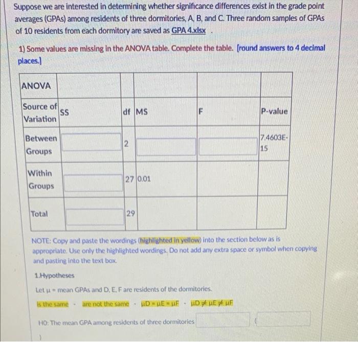 Solved Suppose we are interested in determining whether | Chegg.com