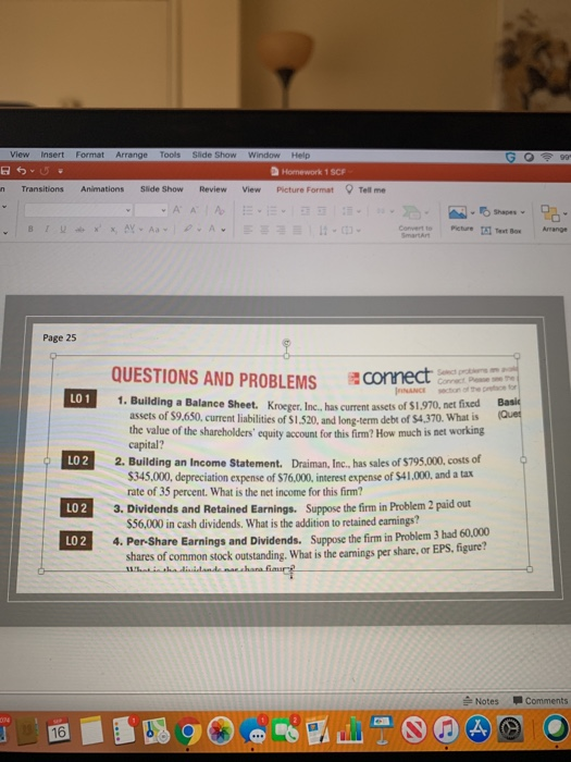 Solved View Insert Format Arrange Tools Slide Show Window | Chegg.com