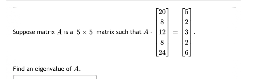 Solved Suppose matrix A ﻿is a 5×5 ﻿matrix such that | Chegg.com
