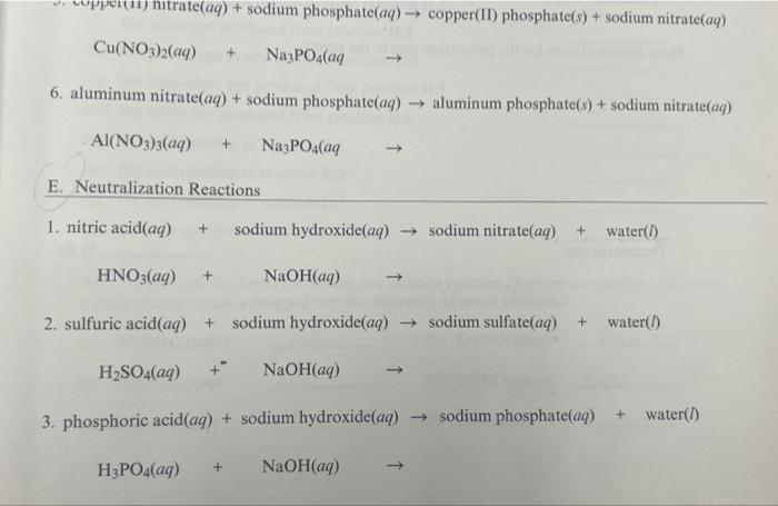 Solved 1. silver nitrate (aq)+ potassium carbonate (aq)→ | Chegg.com