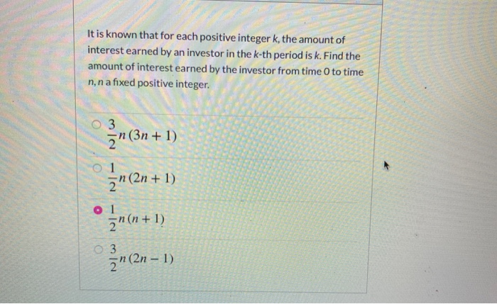 Solved It is known that for each positive integer k, the | Chegg.com