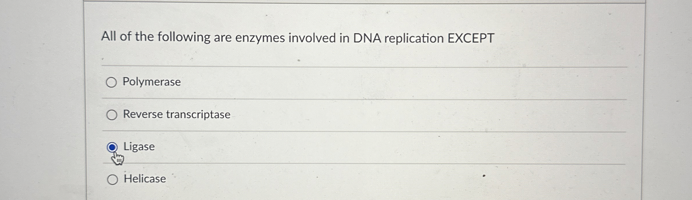Solved All of the following are enzymes involved in DNA | Chegg.com