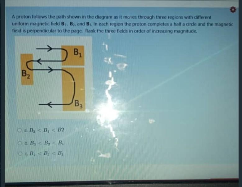 Solved A proton follows the path shown in the diagram as it | Chegg.com