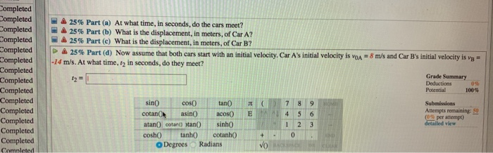 Solved Completed Completed Completed Completed Completed | Chegg.com