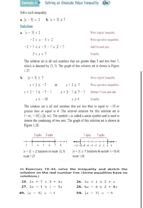 Solved Example 3 Solving a Double Inequality To solve a | Chegg.com