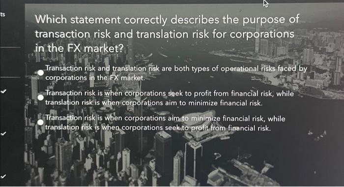 Solved Which statement correctly describes the purpose of | Chegg.com