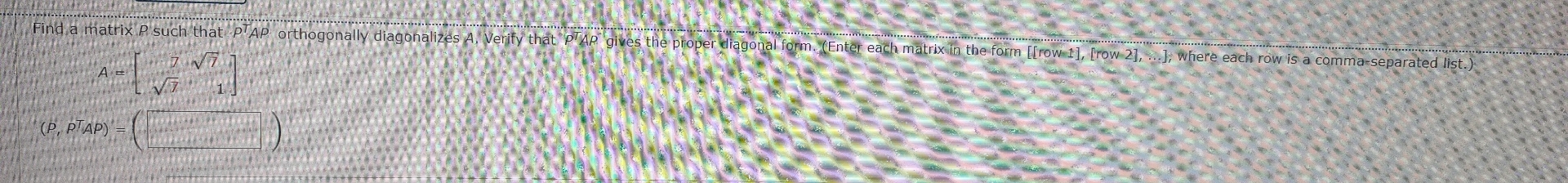 Solved I Hind A Matrix Psuch