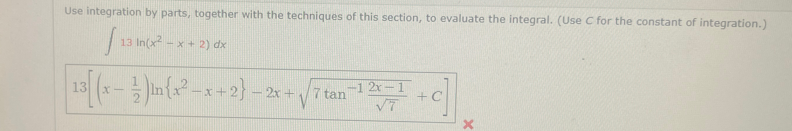 Solved Use integration by parts, together with the | Chegg.com