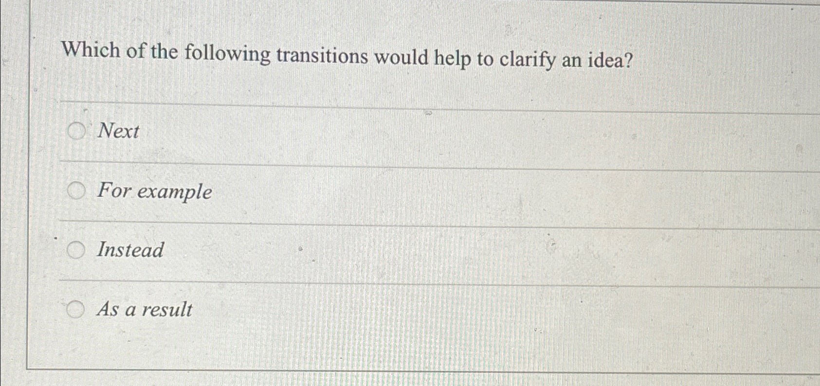 Solved Which of the following transitions would help to | Chegg.com